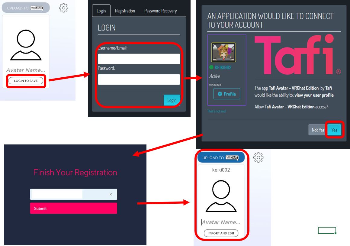【VRChat】Unity不要！？ Tafi Avatars Createrを使ってみた | ケーキのPC情報集会所